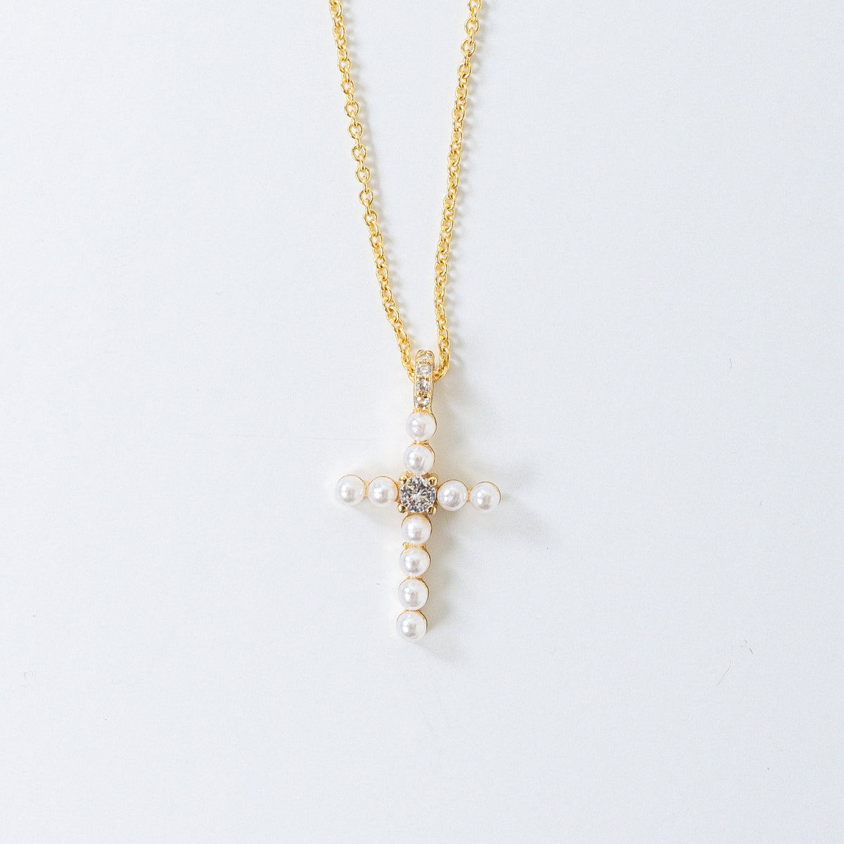 Geraldine Cross Necklace – II Brunettes