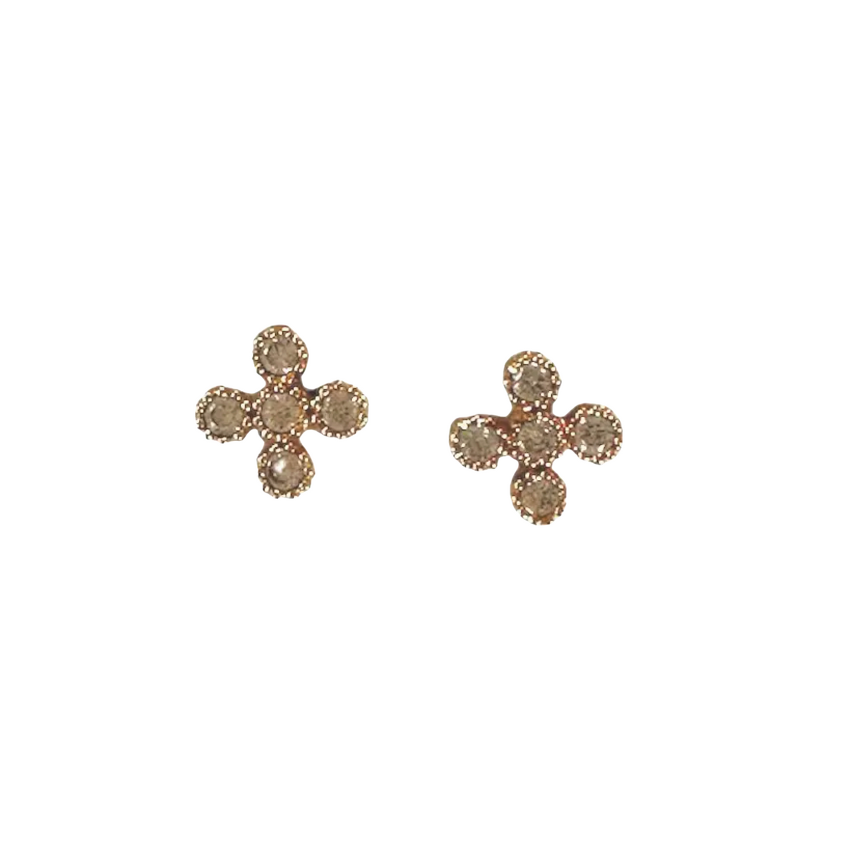 Cz Cross Studs-Cvcl – II Brunettes